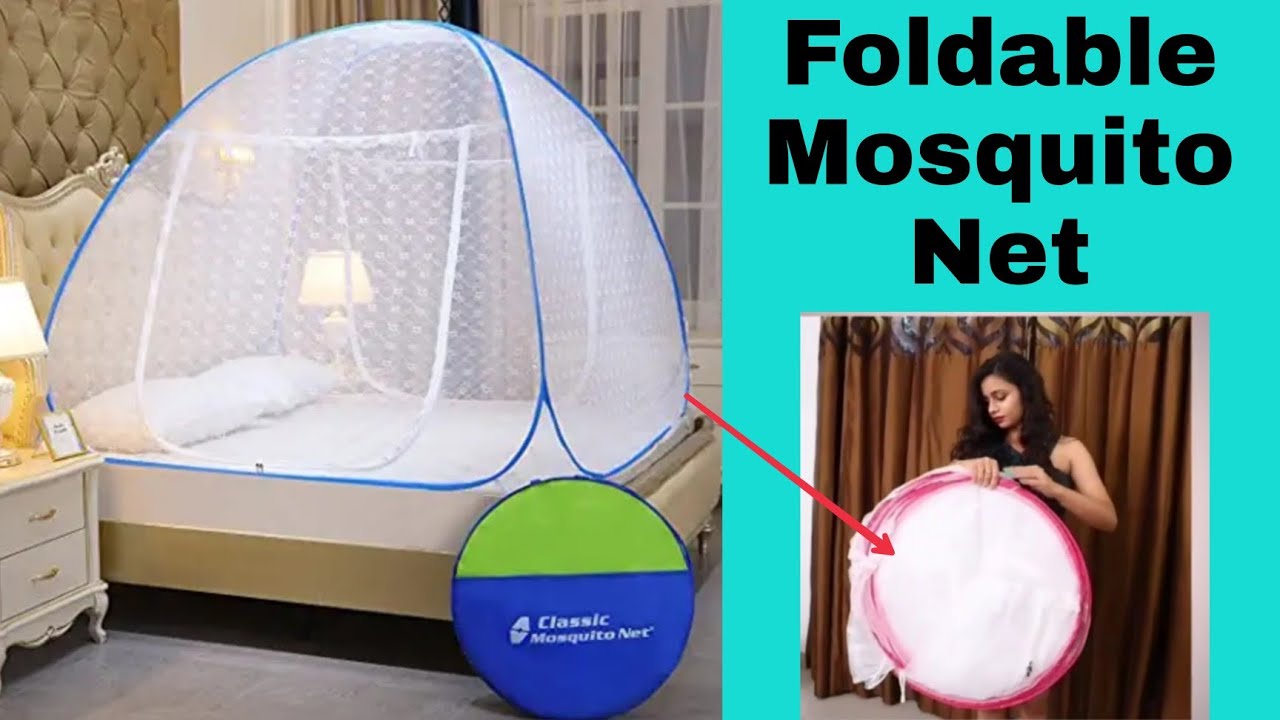 Easy folding mosquito net (Machardani) - YouTube