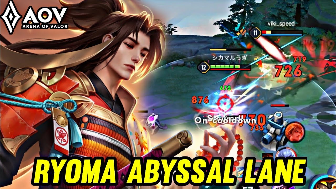 AOV : RYOMA GAMEPLAY | IN ABYSSAL LANE - ARENA OF VALOR LIÊNQUÂNMOBILE ROV - YouTube