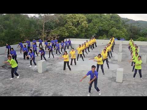 Aerobics exercise by the 1st & 2nd year student-teachers