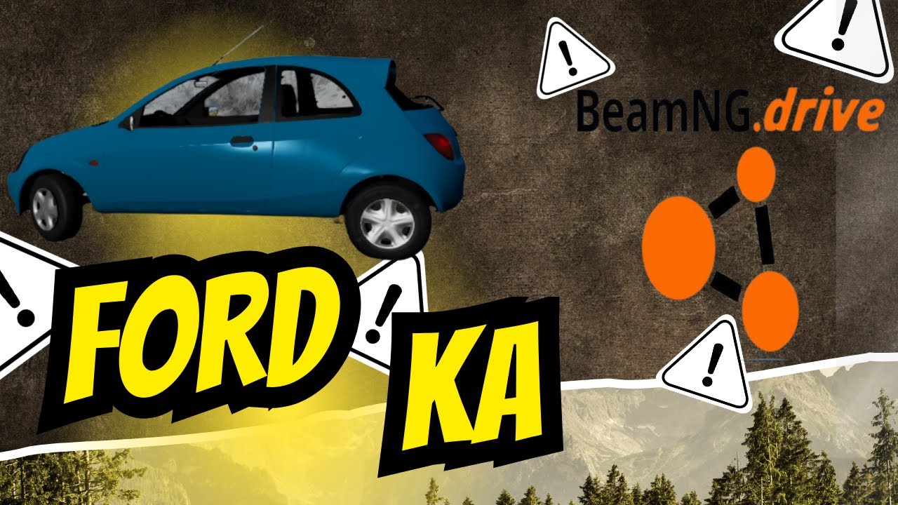 BeamNG Drive - Ford KA -Realistic Car Crashes-g29steeringwheel - YouTube