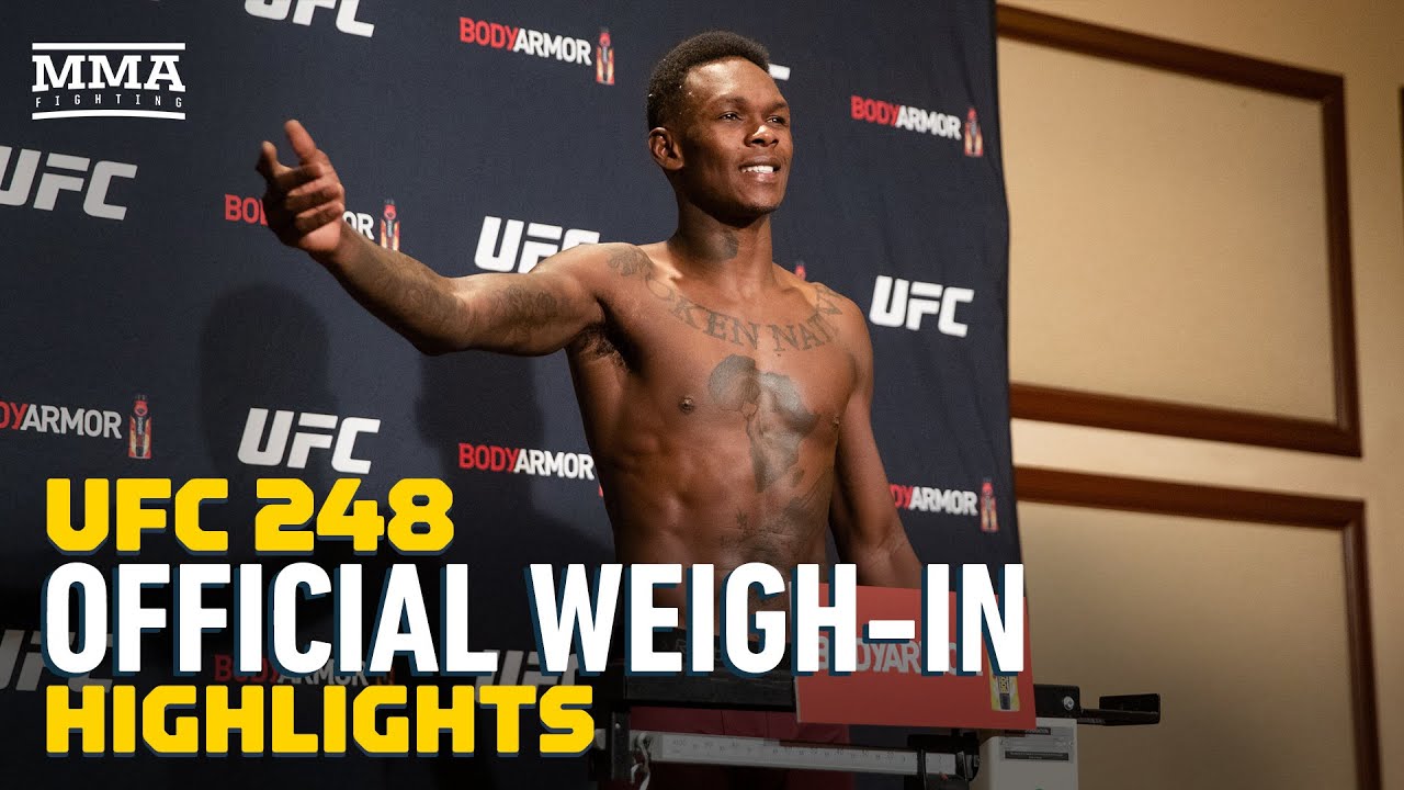 UFC 248 Official Weigh-In Highlights - MMA Fighting - YouTube