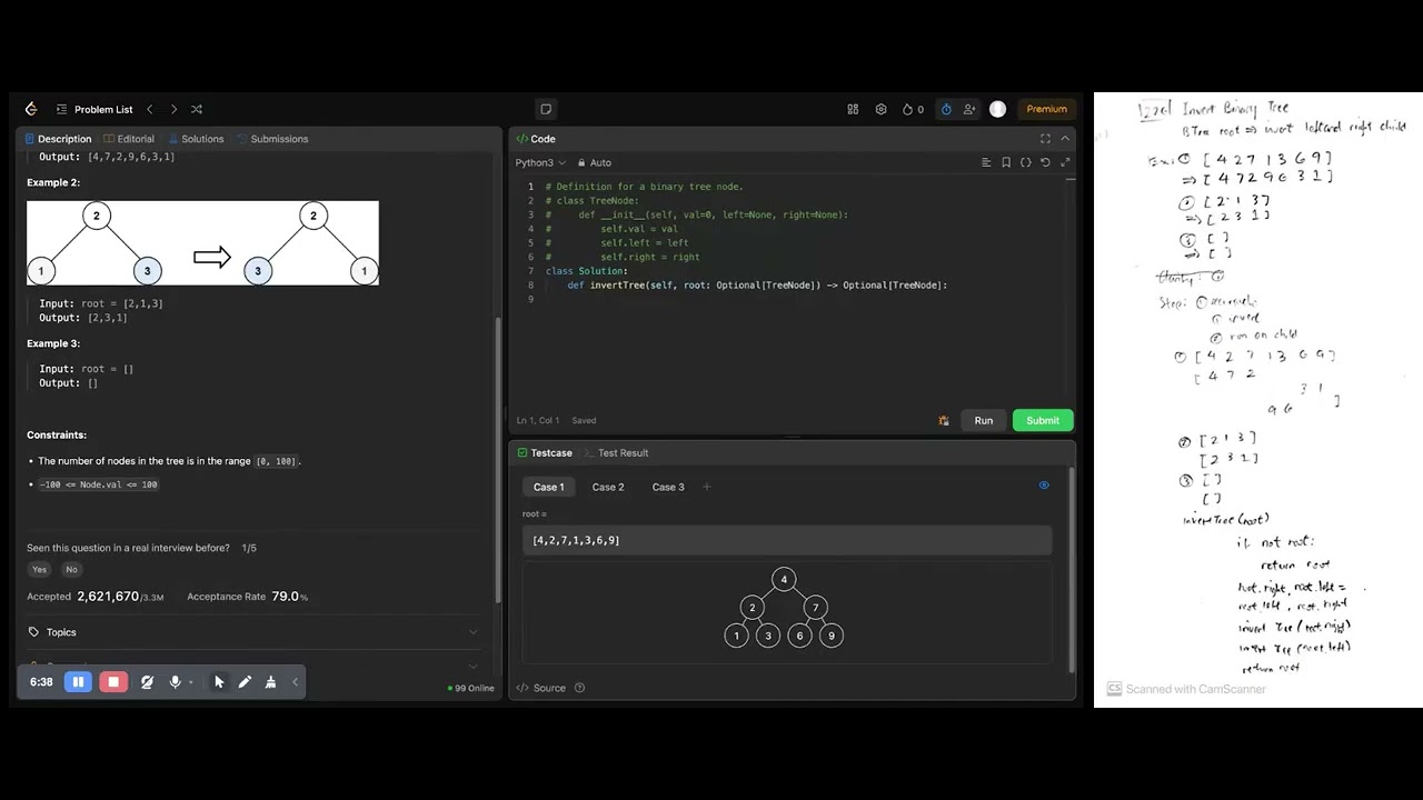 226. Invert Binary Tree - LeetCode (Python) - YouTube