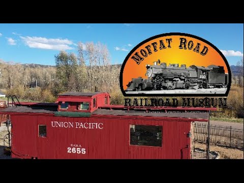 Moffat Road Railroad Museum Rolling Stock - Aerial Views - YouTube