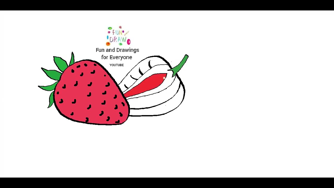 Comment dessiner des fraises - YouTube