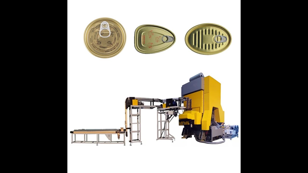 Easy Open End EOE Production Line - YouTube