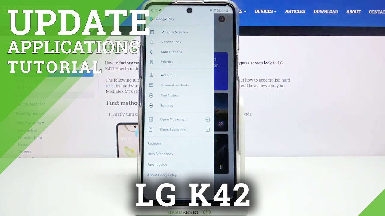 How to Update Applications in LG K42 – Download Newest App Version ...