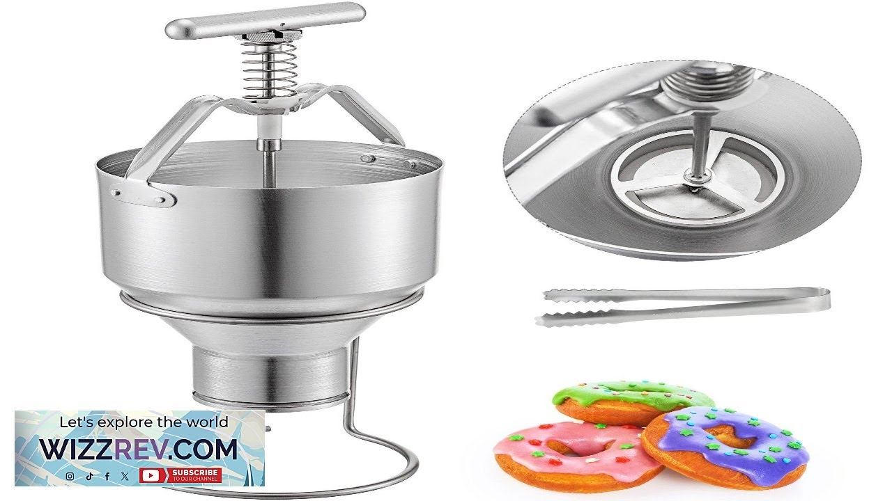 VEVOR Donut Depositor 5L Capacity Donut Dropper Hopper Food-Grade ...