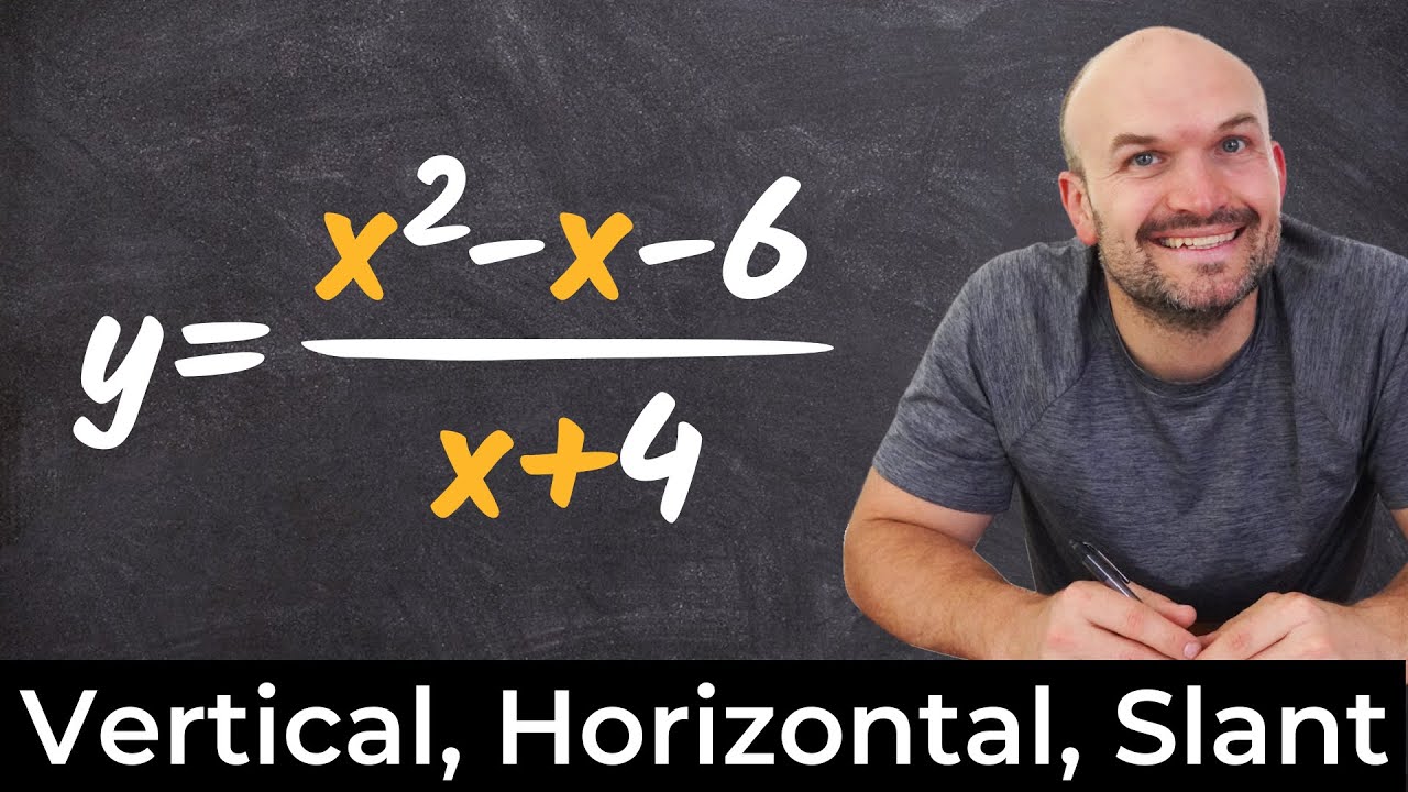 Find The Vertical, Horizonal and Slant Asmptote of Rational Expression ...