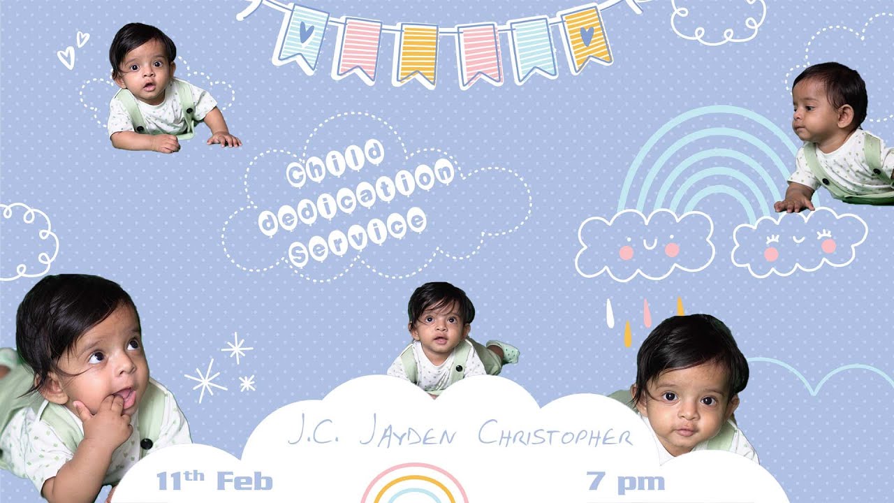 Child dedication service | J. C. Jayden Christopher | 11.02.24 | Sunday ...