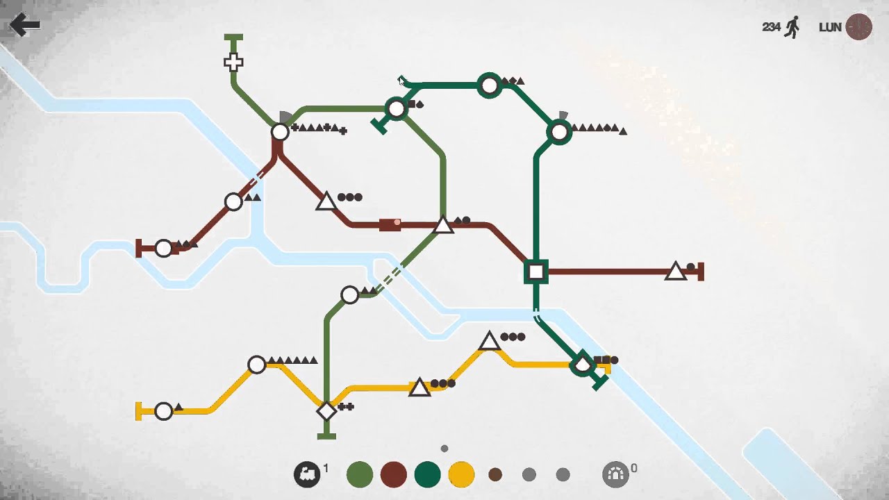 Mini Metro - Gameplay FR 02 - Réseau en grille à Auckland - YouTube