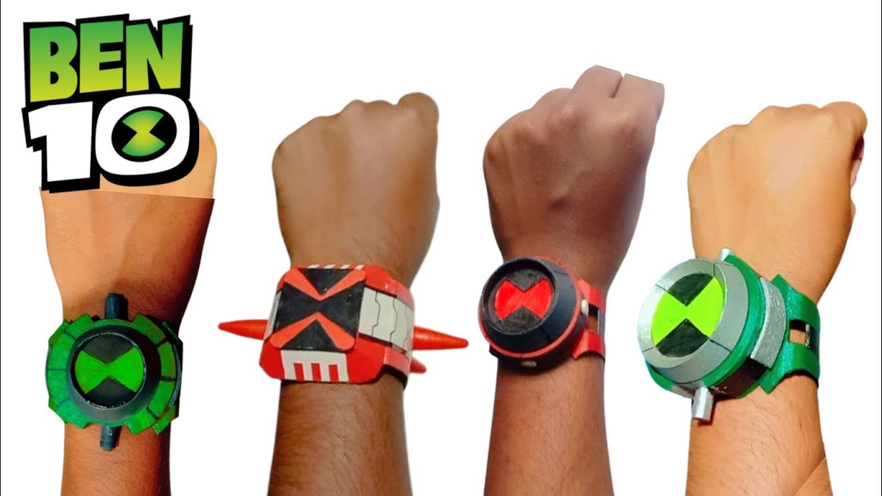 Make 4 ben 10 omnitrix with cardboard/very easy to make - YouTube