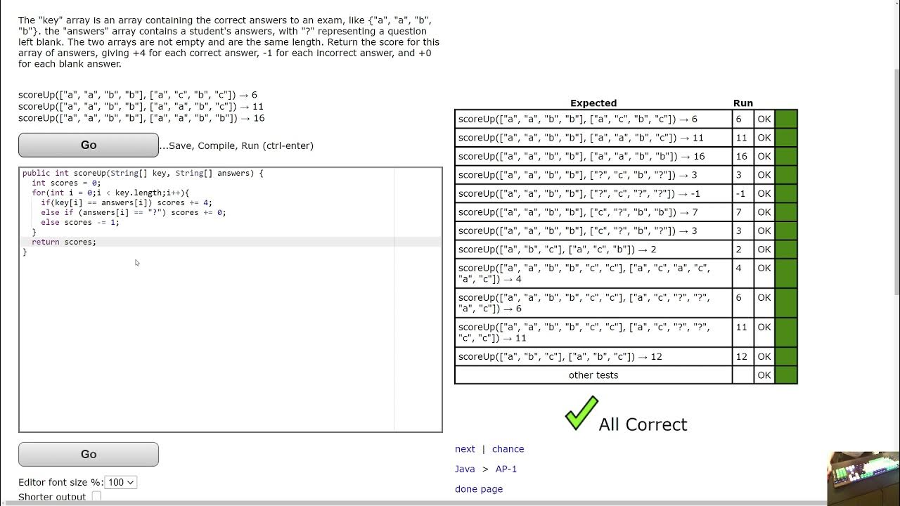 Study with me! - CodingBat - Java AP-1 Solutions - YouTube