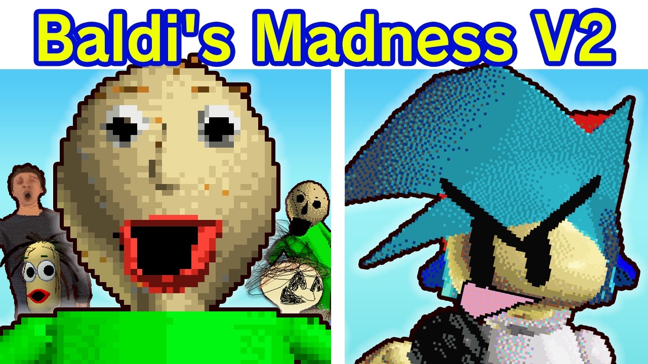 Friday Night Funkin' VS Baldi's Basics | FNF Baldi's Basic Madness V2 Full Week (FNF Mod/Horror ...