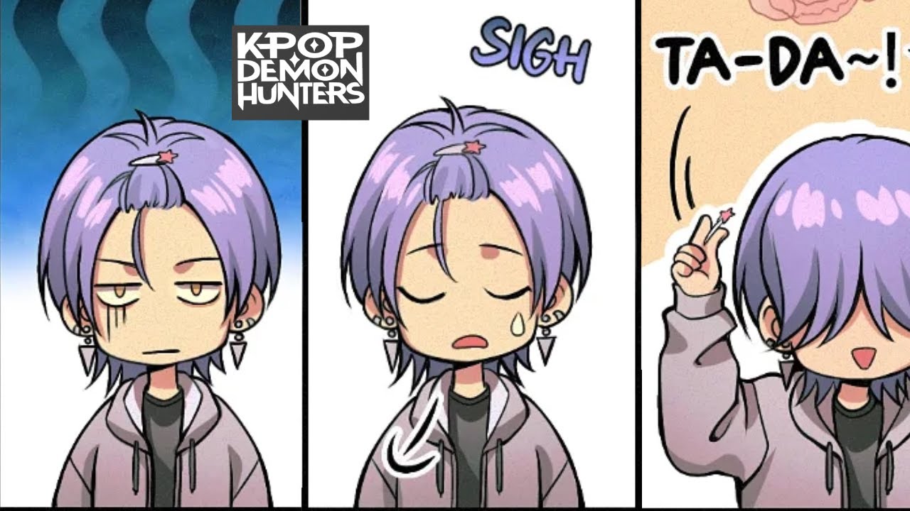 Mystery Without Bangs?! 😱 Shocking Reveal! Kpop Demon Hunters • COMIC ...