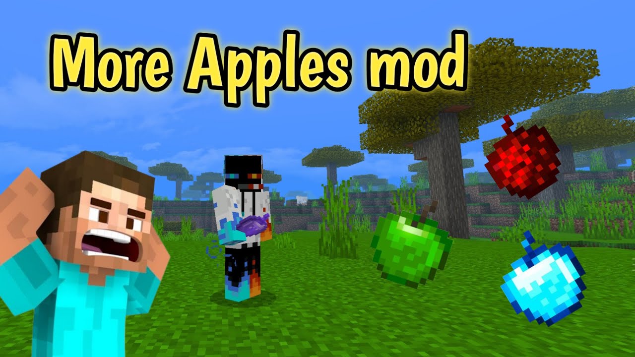 More apple addon for Minecraft pe || Minecraft pe || apple || addon - YouTube