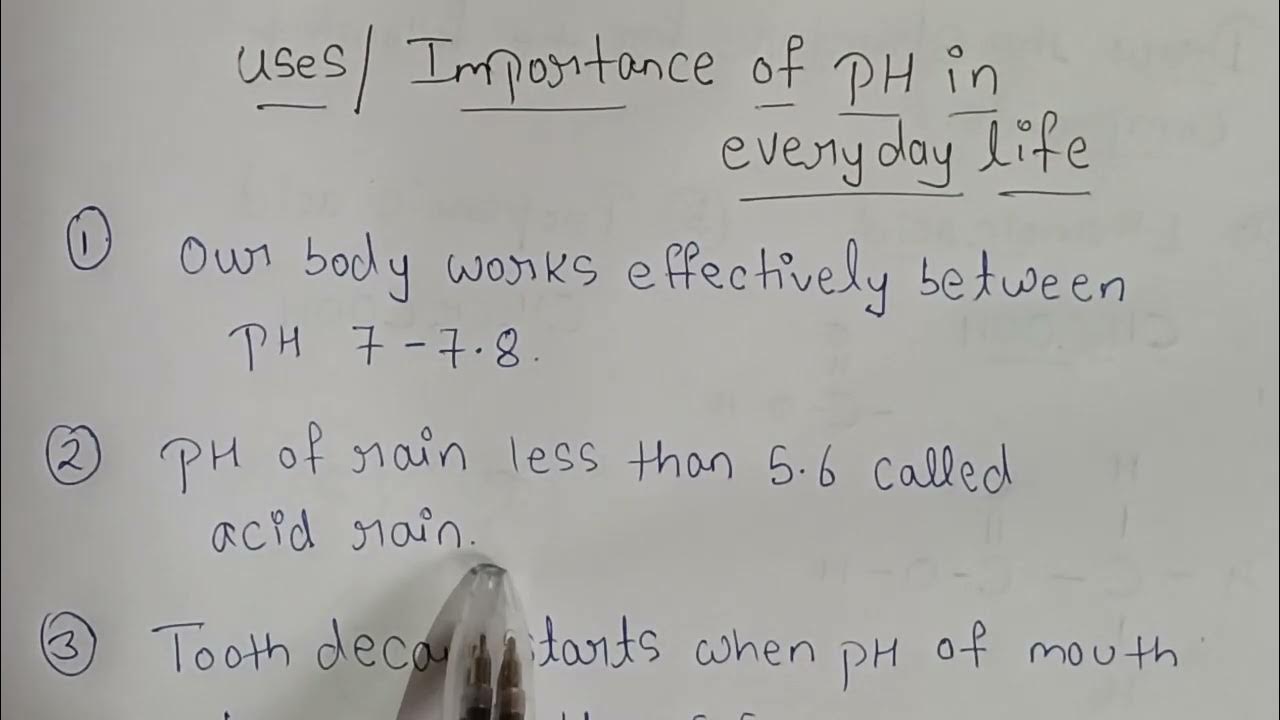 Uses/importance of ph in Everyday Life ||ACIDS BASE AND SALT CLASS 10TH ...