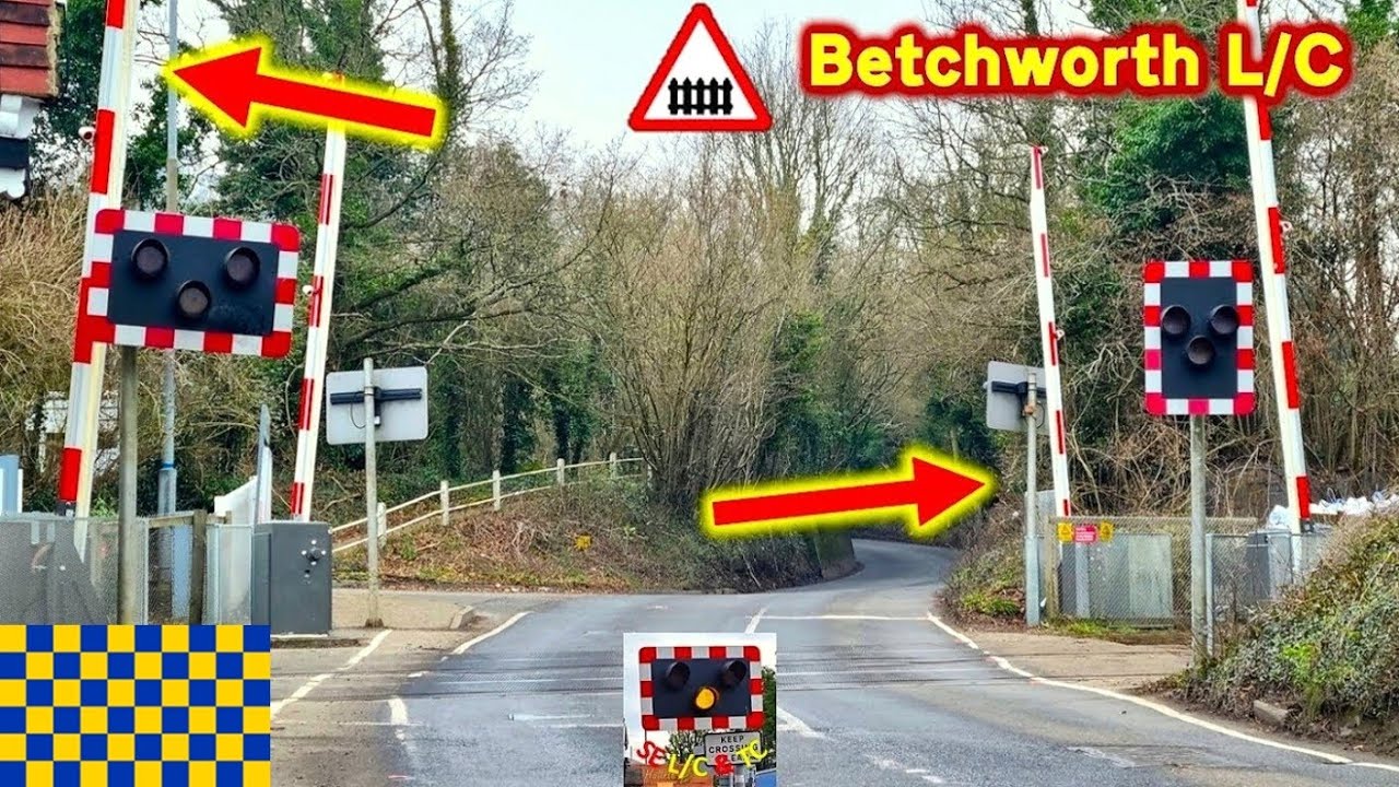 New Barriers at Betchworth Level Crossing, Surrey - YouTube
