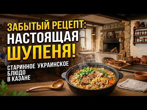Забытый рецепт предков: настоящая ШУПЕНЯ! Готовим сытное мясо с перловкой в казане