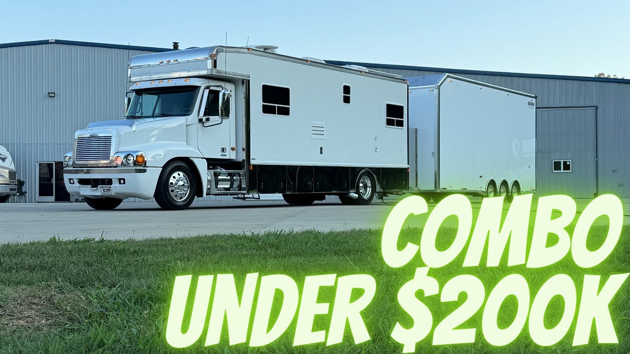 2004 Haulmark 34’ Motorhome Detroit 60 Series 475HP & 2005 Wildside 32 ...