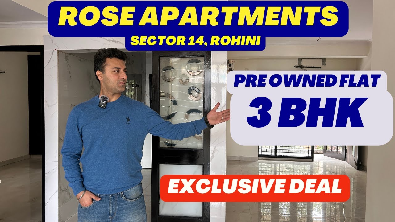Property in Delhi - 3 BHK Flat Rose Apartments Rohini Sector 14 - Pre ...