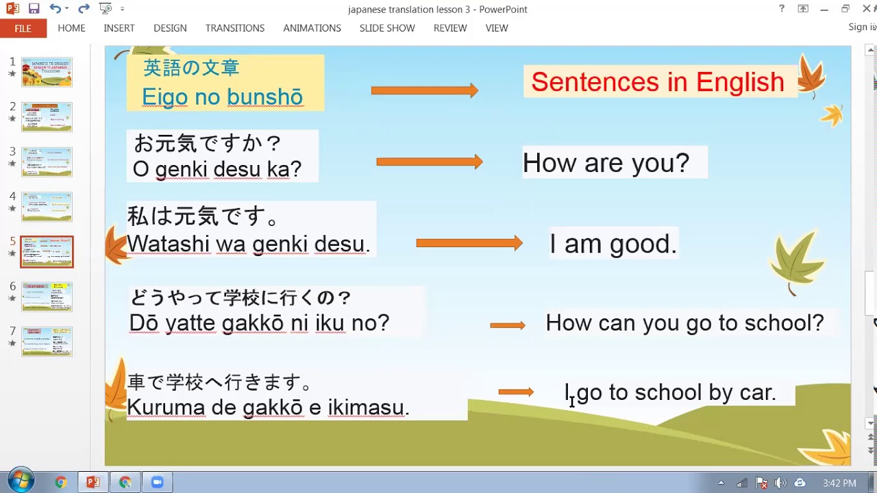 Japanese to English translation using formal greetings - YouTube