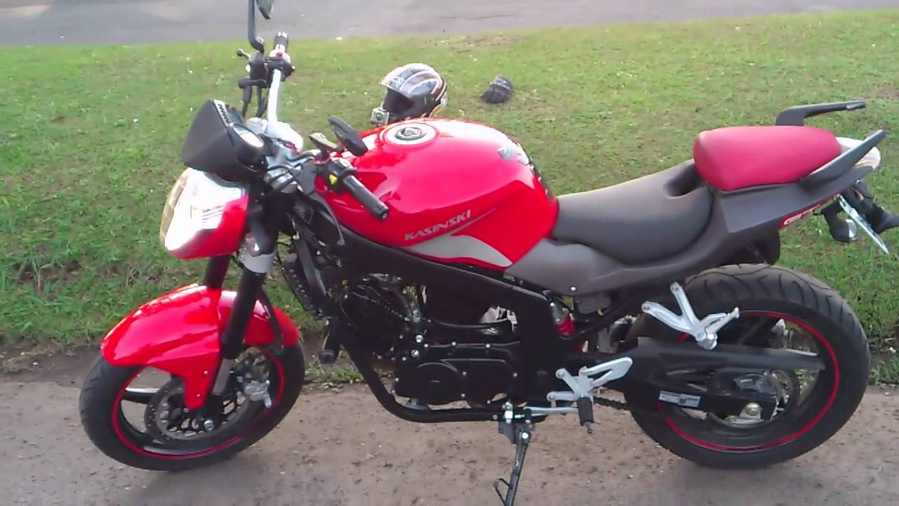Comet GT 250 - Mostrando a moto com novo escape 2x1 - YouTube