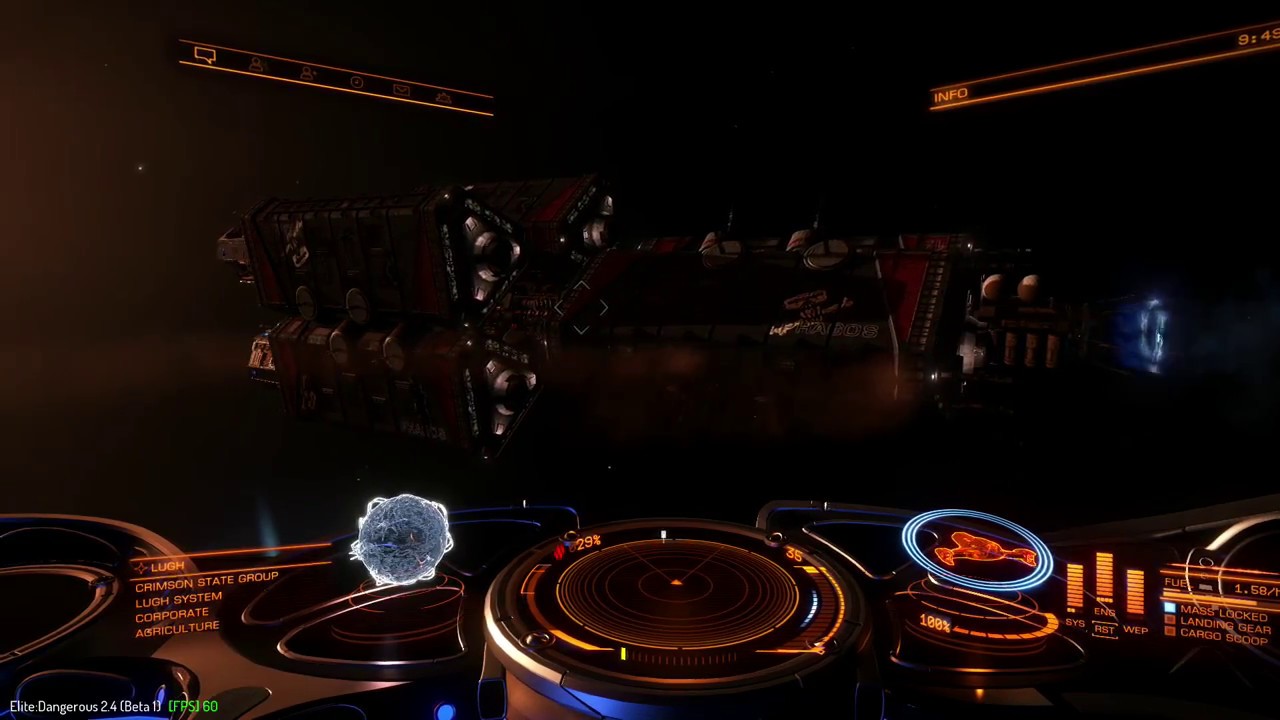 Elite Dangerous Megaship The Phagos Clan Dredger in Lugh Open Beta 1 ...