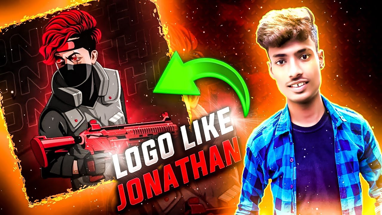 how to make logo like Jonathan || jonathan logo tutorial || jonathan ke ...