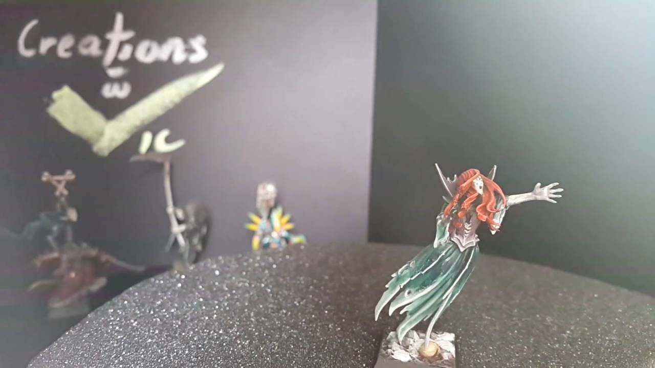 Vampire Counts Tomb Banshee assembled and painted - YouTube
