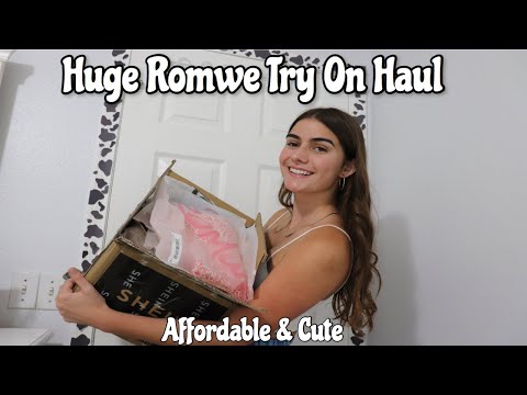 HUGE Romwe Try On Clothing Haul