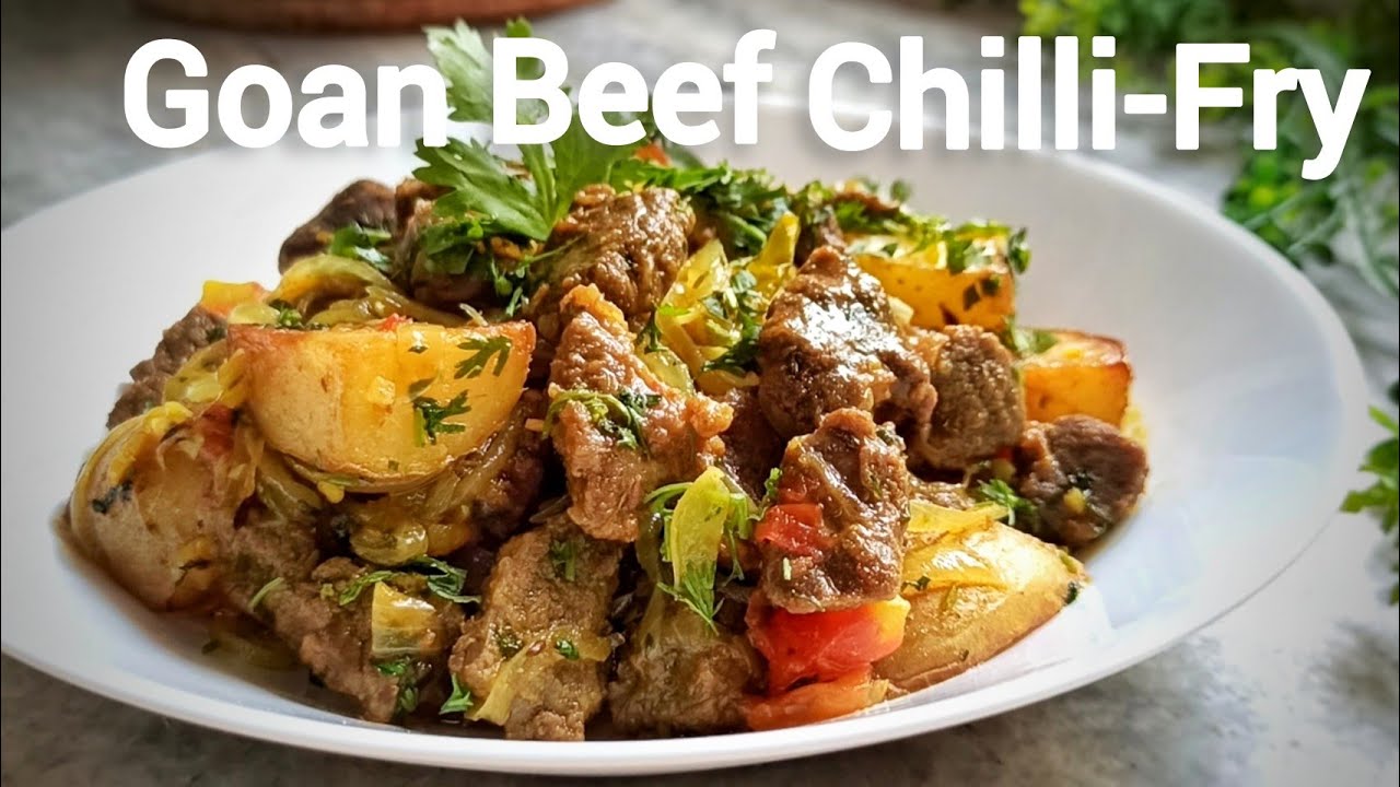 Goan Beef Chilli Fry | Easy Beef Chilli Recipe - YouTube