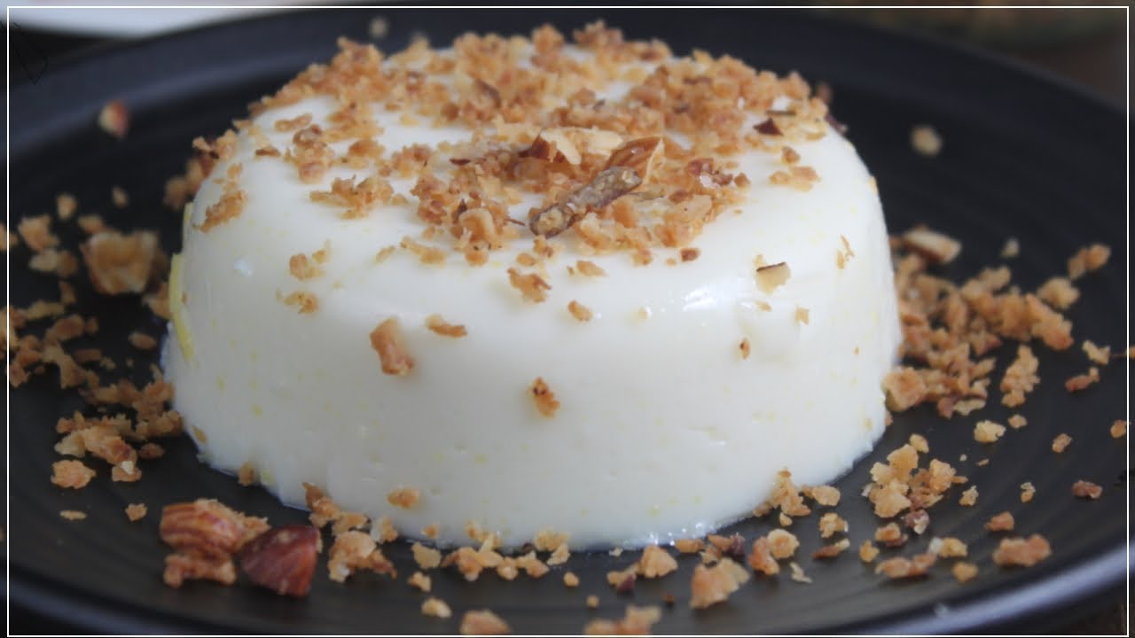 Eggless Snow White Pudding | Snow Pudding | Easy Milk Pudding | Moss ...