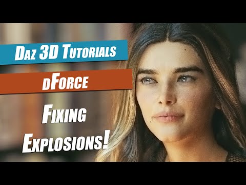 Daz 3D : How To Fix dForce Explosions