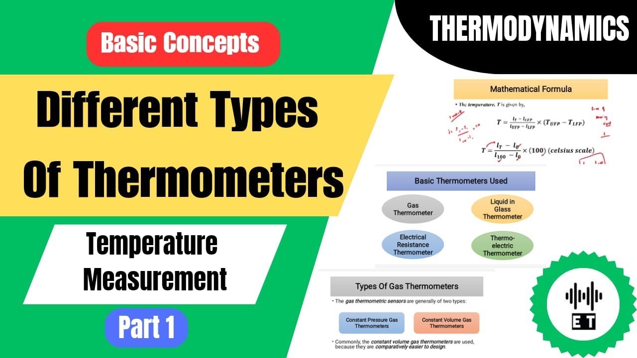 Different Types Of Thermometers | Part 1 | Temperature Measurement ...
