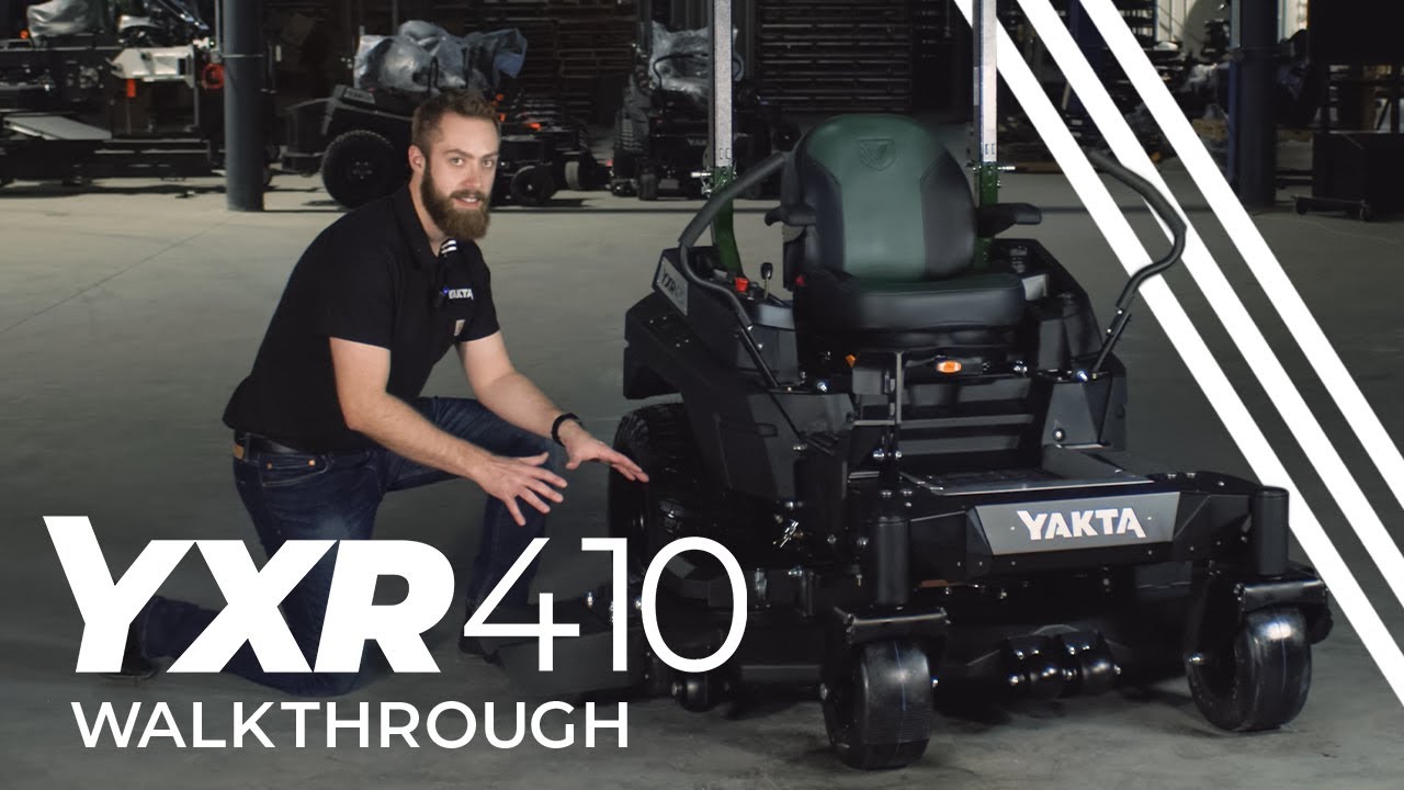 The YXR 410 Zero-Turn Riding Lawn Mower | Walkthrough | Yakta - YouTube