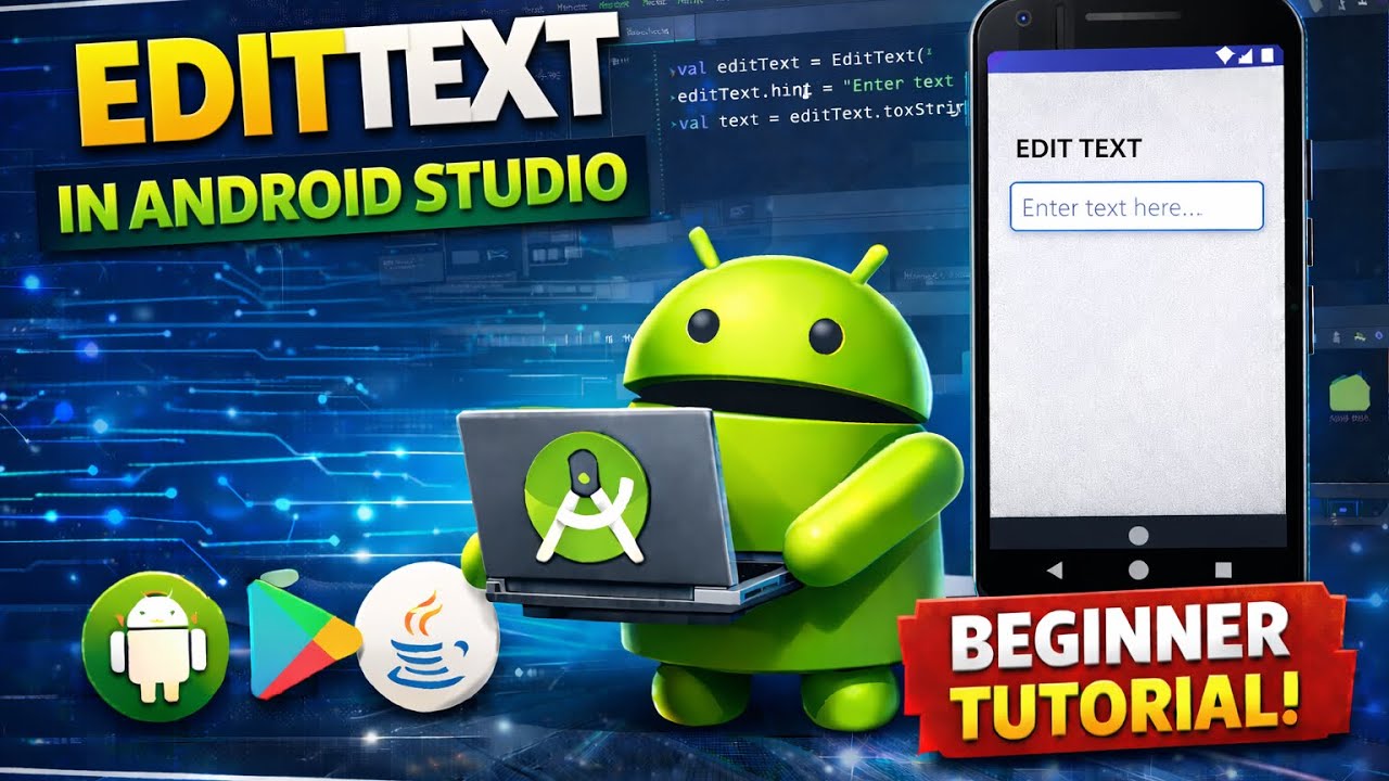 How to Add text in Edit text in Android application #android #edittext ...