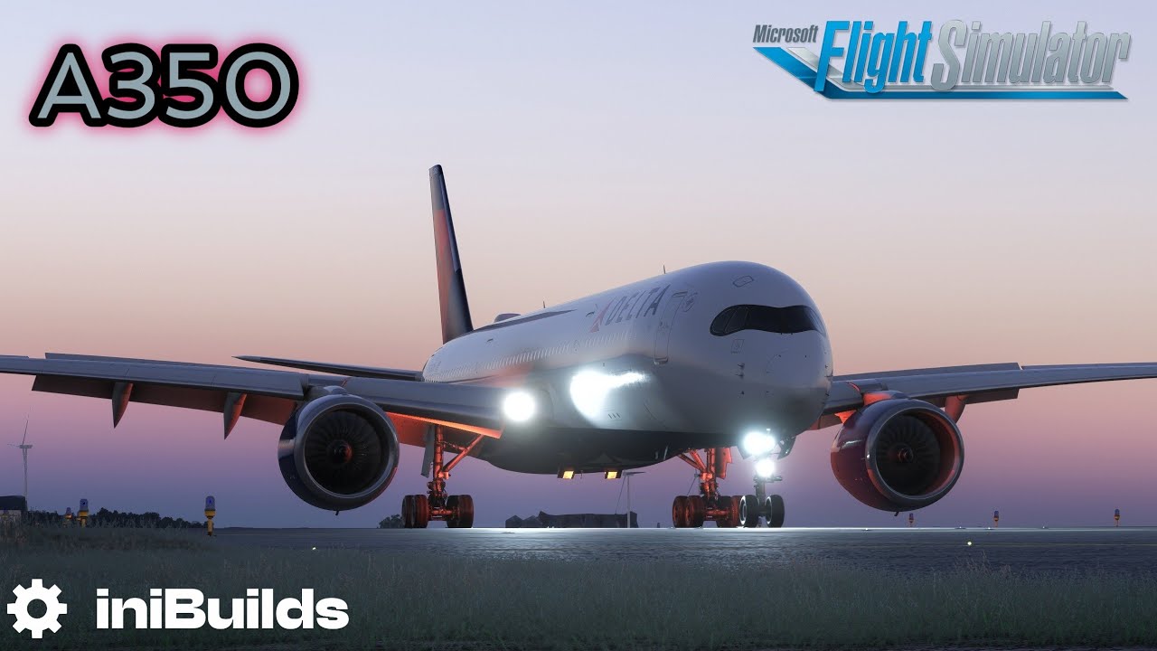 INI A350 evening landing in Boston - YouTube
