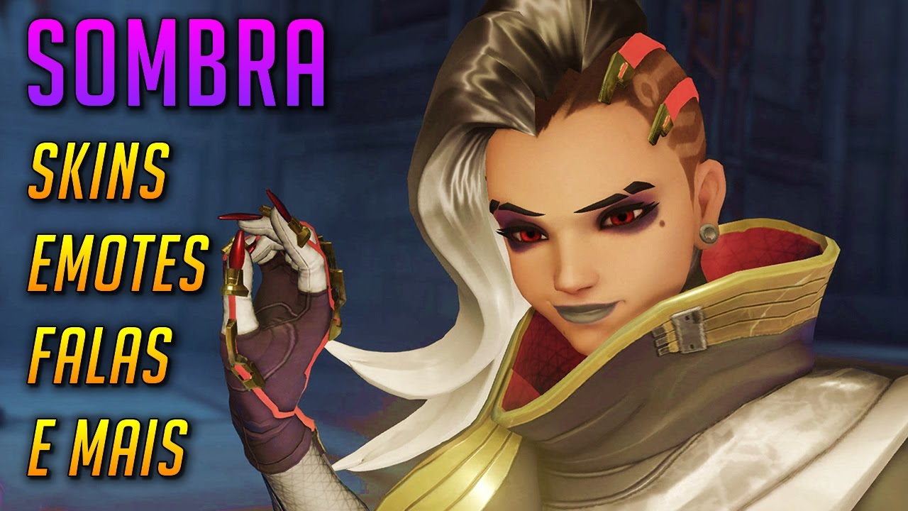 Overwatch PTR - Sombra Skins, Emotes, Falas e mais! - YouTube