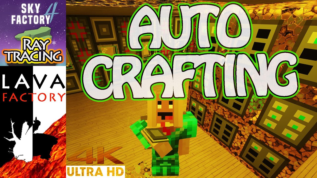 Raytracing SkyFactory 4 🔥 Folge 27 - ME Auto Crafting 🔥 Lava Factory 🔥 ...