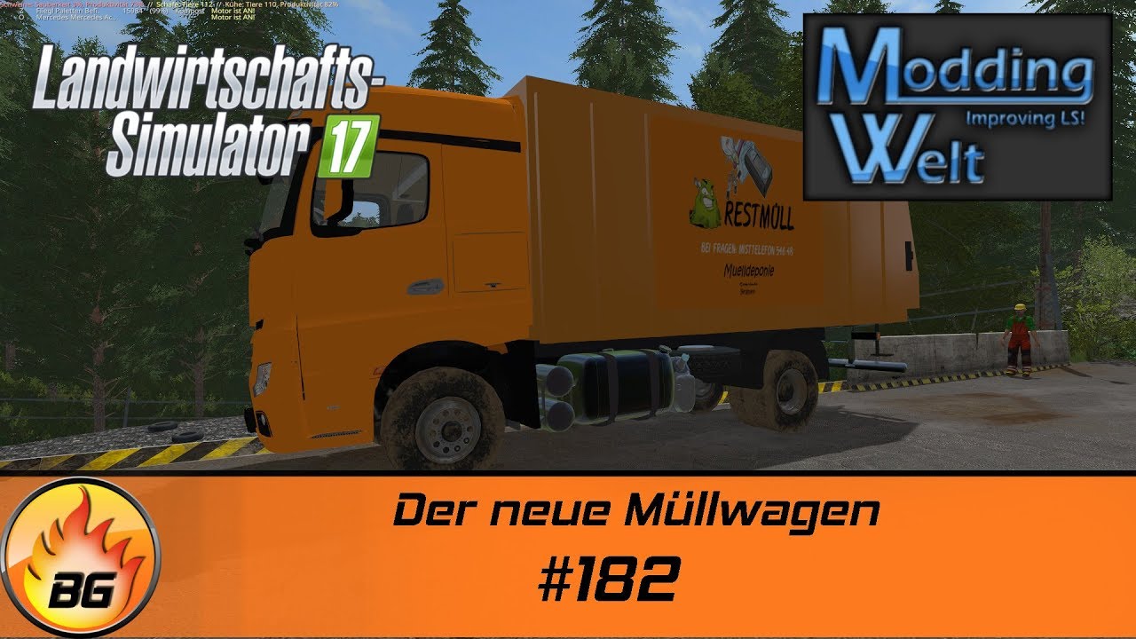 LS17 - Hof Bergmann Reloaded #182 | Der neue Müllwagen | Let's Play [HD ...