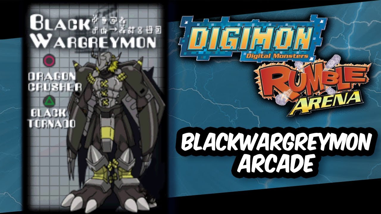 Digimon Rumble Arena BLACKWARGREYMON Arcade | Digimon Gameplay - YouTube
