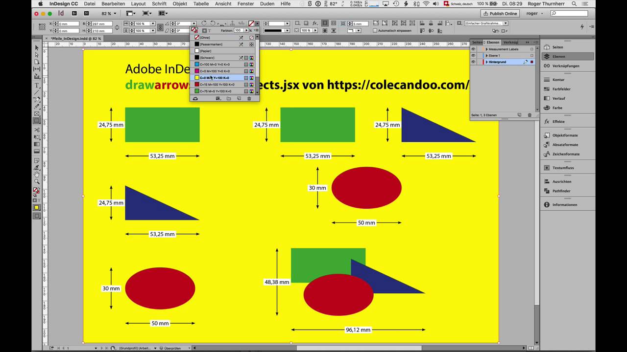 InDesign-Script – Draw arrows around an object von colecandoo - YouTube
