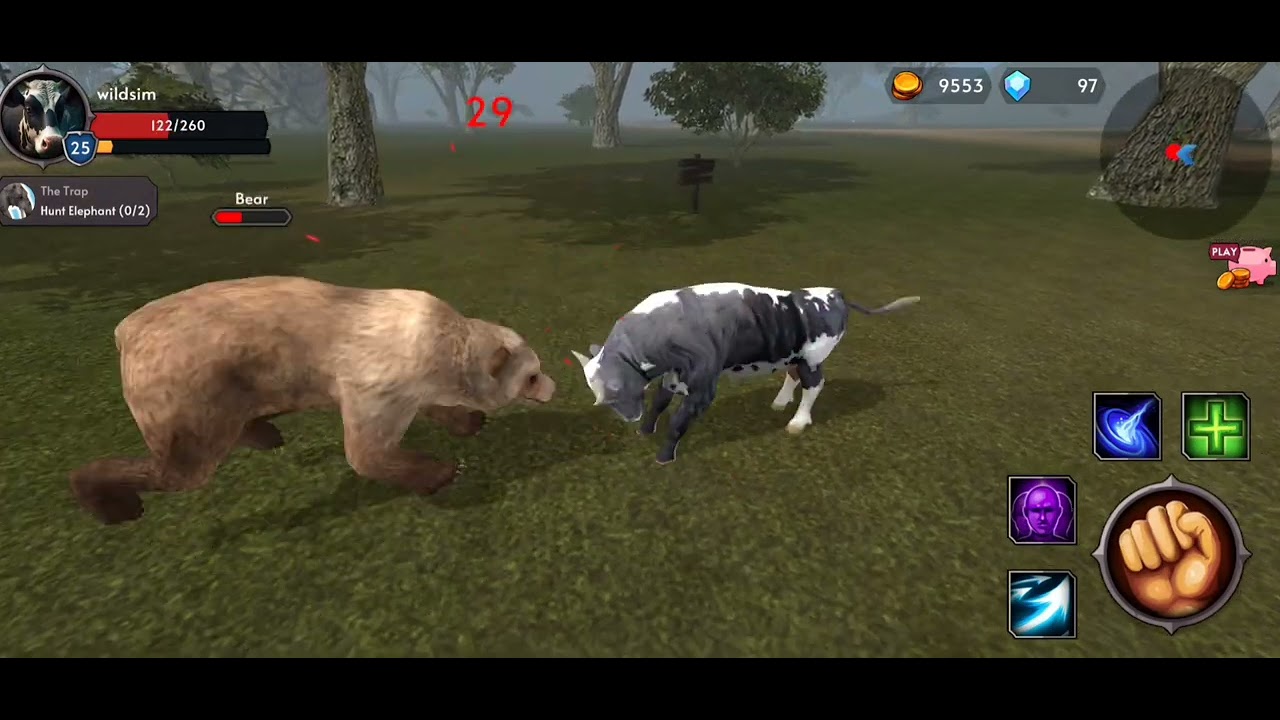 Angry Bull 🐂 V's Wild Grizzly Bear 🐻 Big Animal Fighting / The Cow ...
