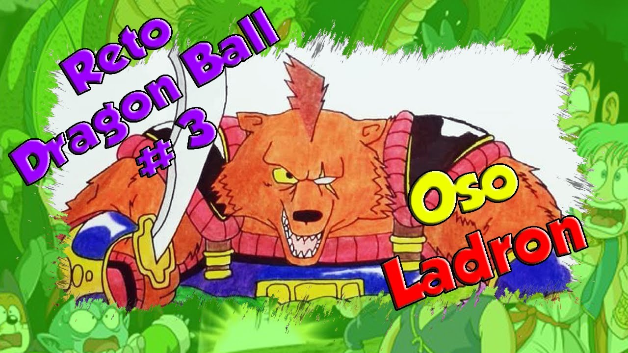 Como DIBUJAR al OSO LADRON Dragon Ball - YouTube