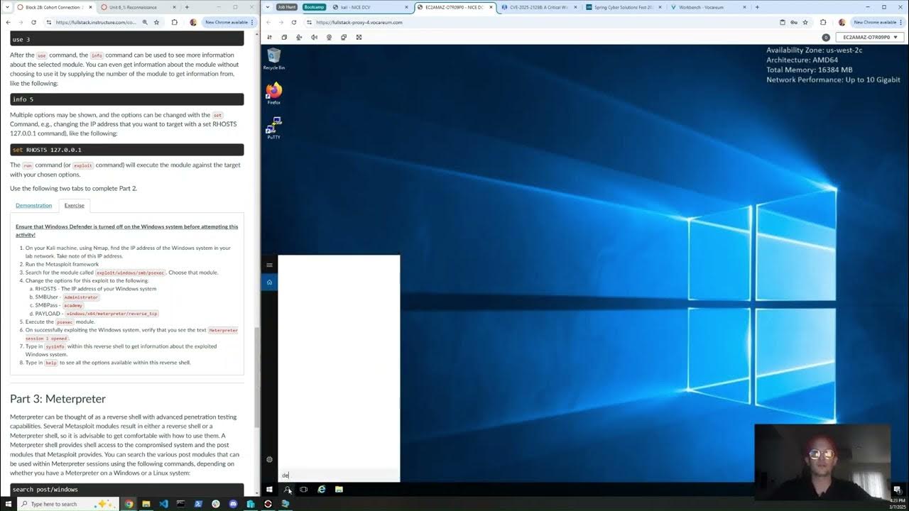 Kali and Metasploit msfconsole - search, info, use exploits - YouTube