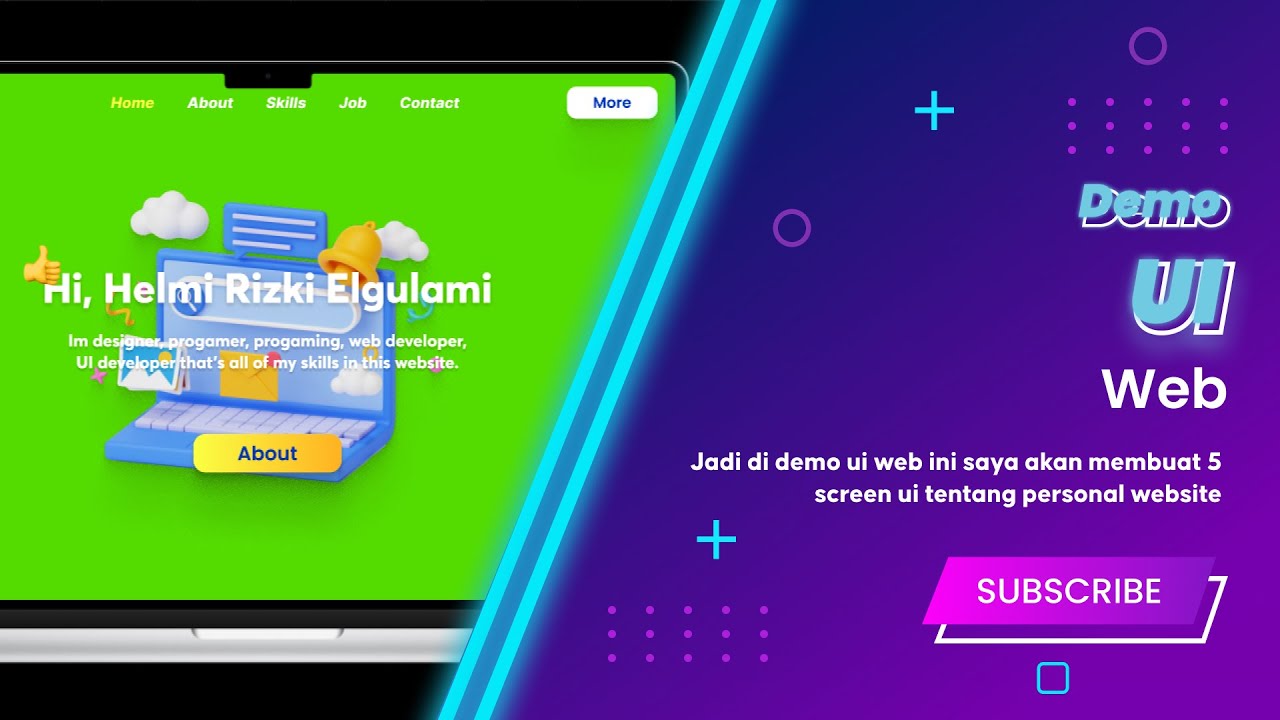 Demo About UI 3D Web - YouTube