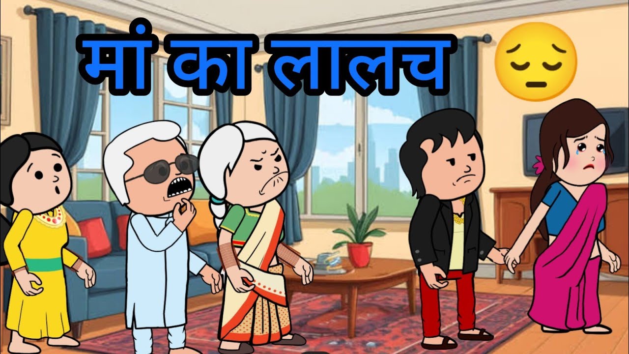 Saas Bahu Comedy Cartoon Stories | Comedy Story | लव मैरिज शादी 😡 # ...