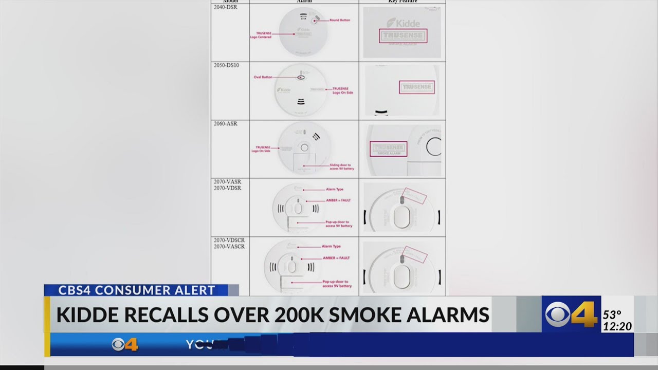 Kidde recalls over 200K smoke alarms - YouTube