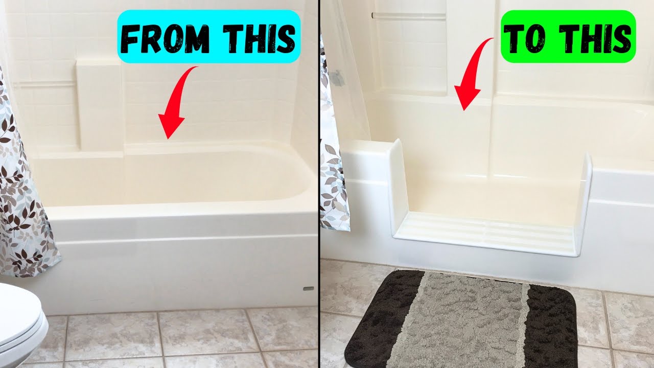 Transform Your Bathtub Into A Walk in Shower Budget-Friendly DIY ...
