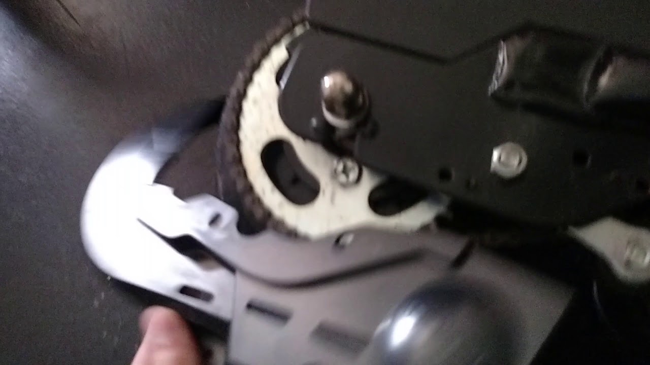 How to change razor e100 glow electric scooter chain guard - YouTube